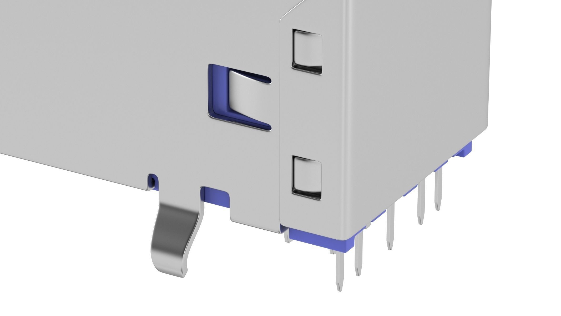 USB Type B Female Module 3D model | CGTrader