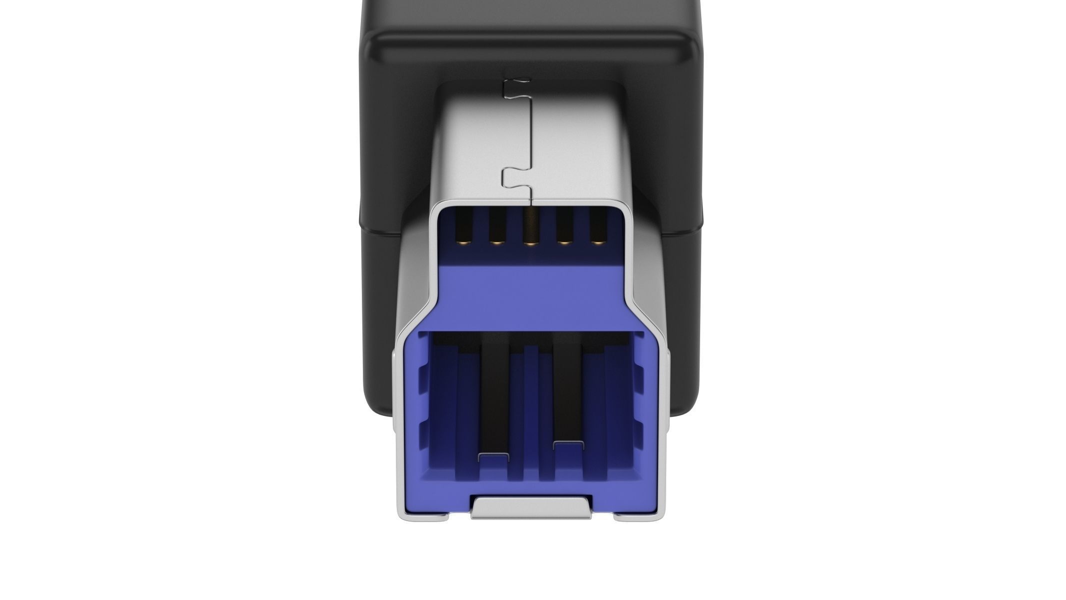 USB Type B Male Module 3D model | CGTrader
