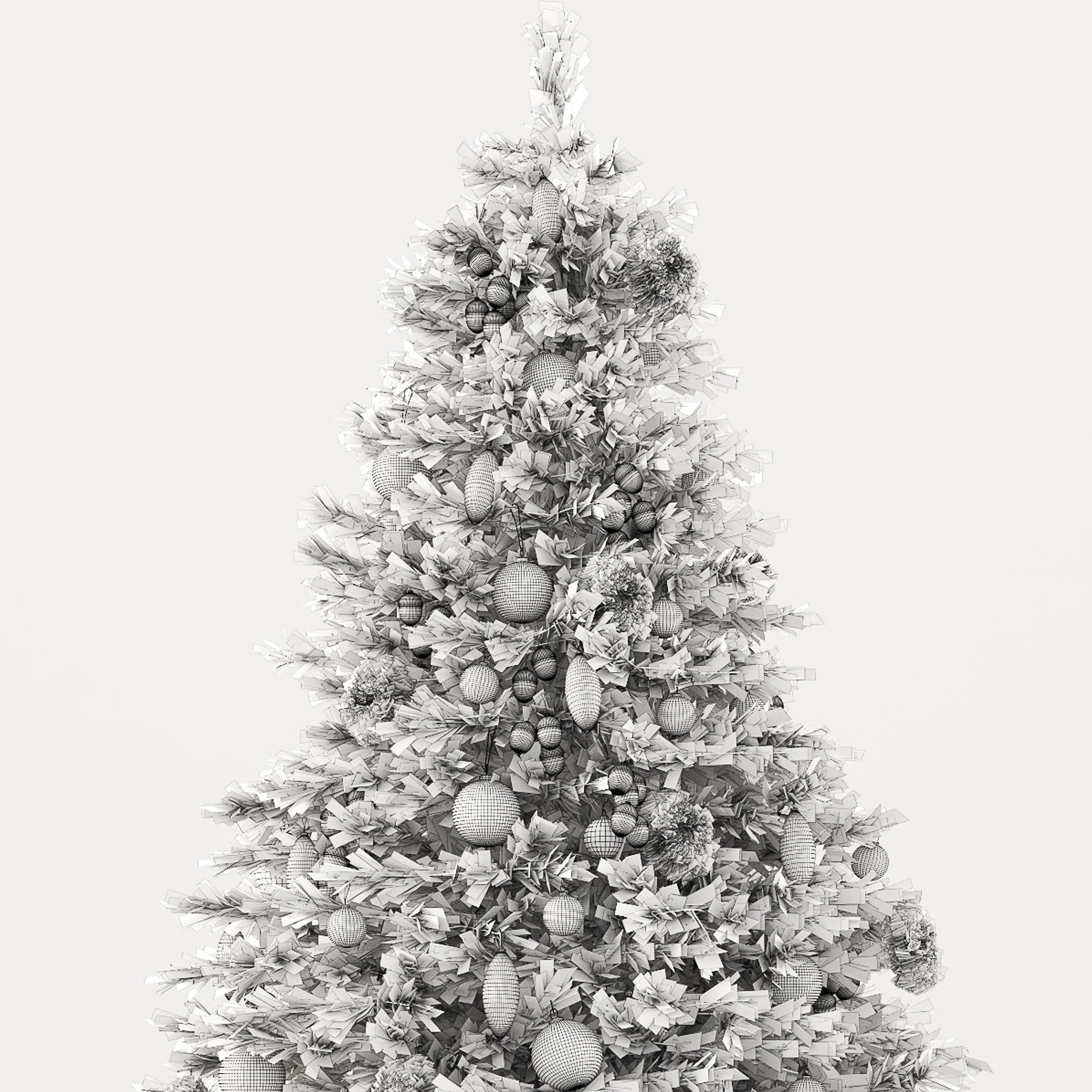 Christmas tree with decorations and gifts 3D model | CGTrader