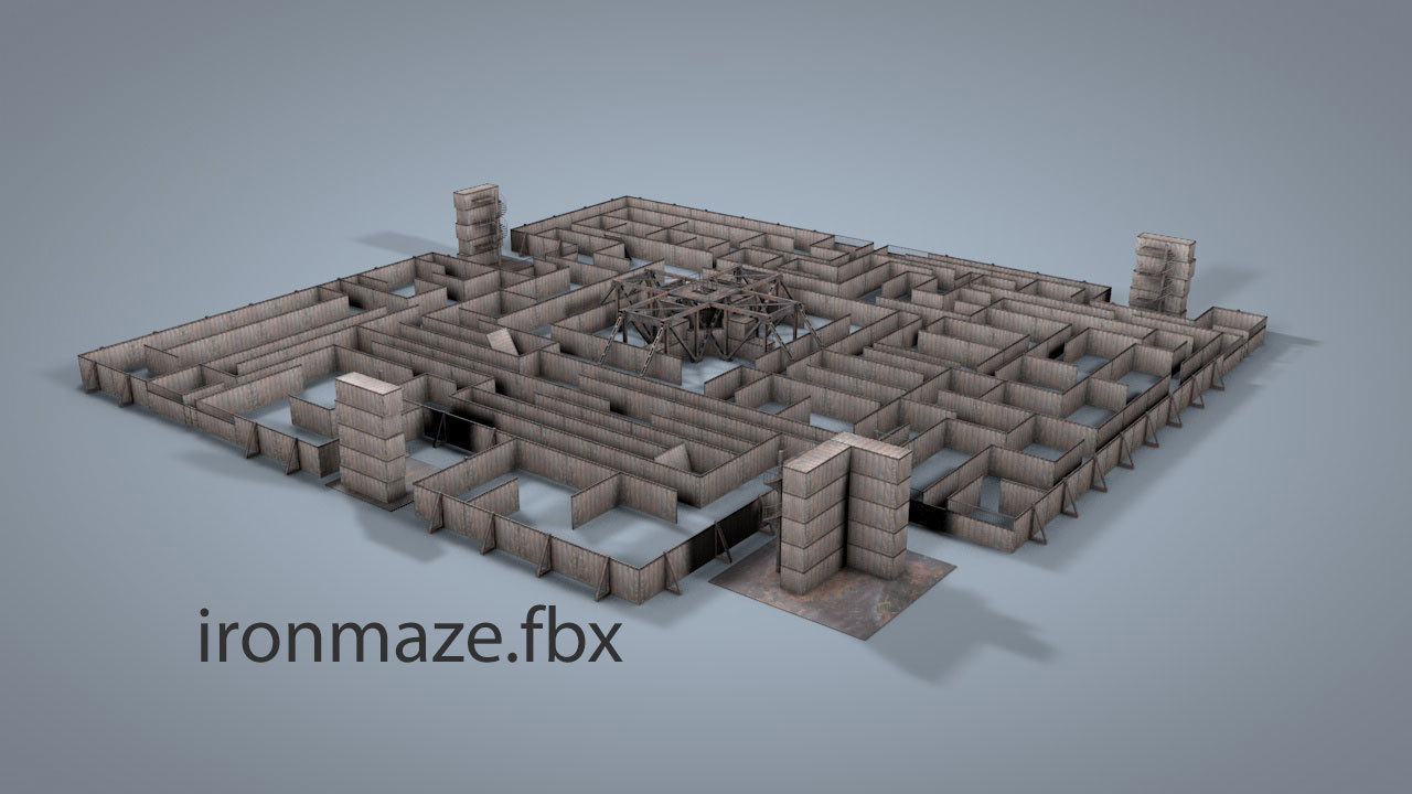 3D model Iron Maze VR / AR / low-poly | CGTrader
