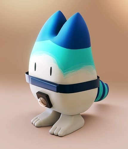 Lucky Beast Kemono Friends free 3D model rigged | CGTrader