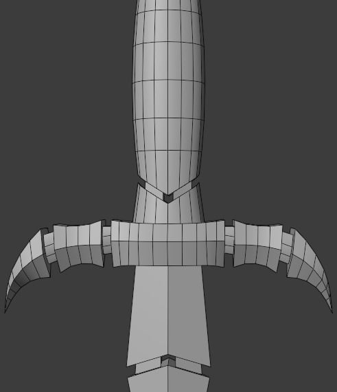 3D model Dagger Segmented VR / AR / low-poly | CGTrader