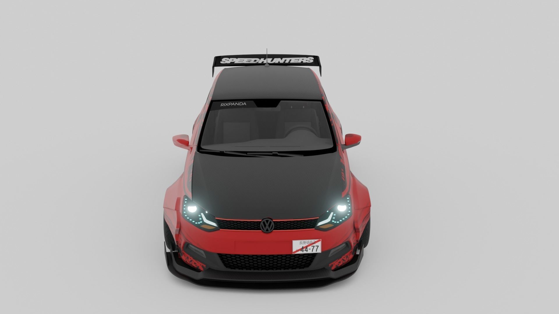 Volkswagen polo gti widebody 3D model | CGTrader