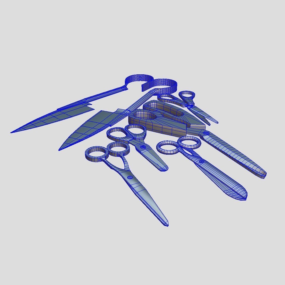 3D model Scissors Pack VR / AR / low-poly | CGTrader