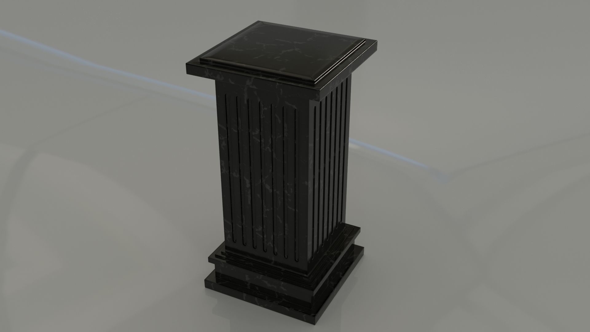 Marble Column uncollapsed with all modifiers for education 3D model ...