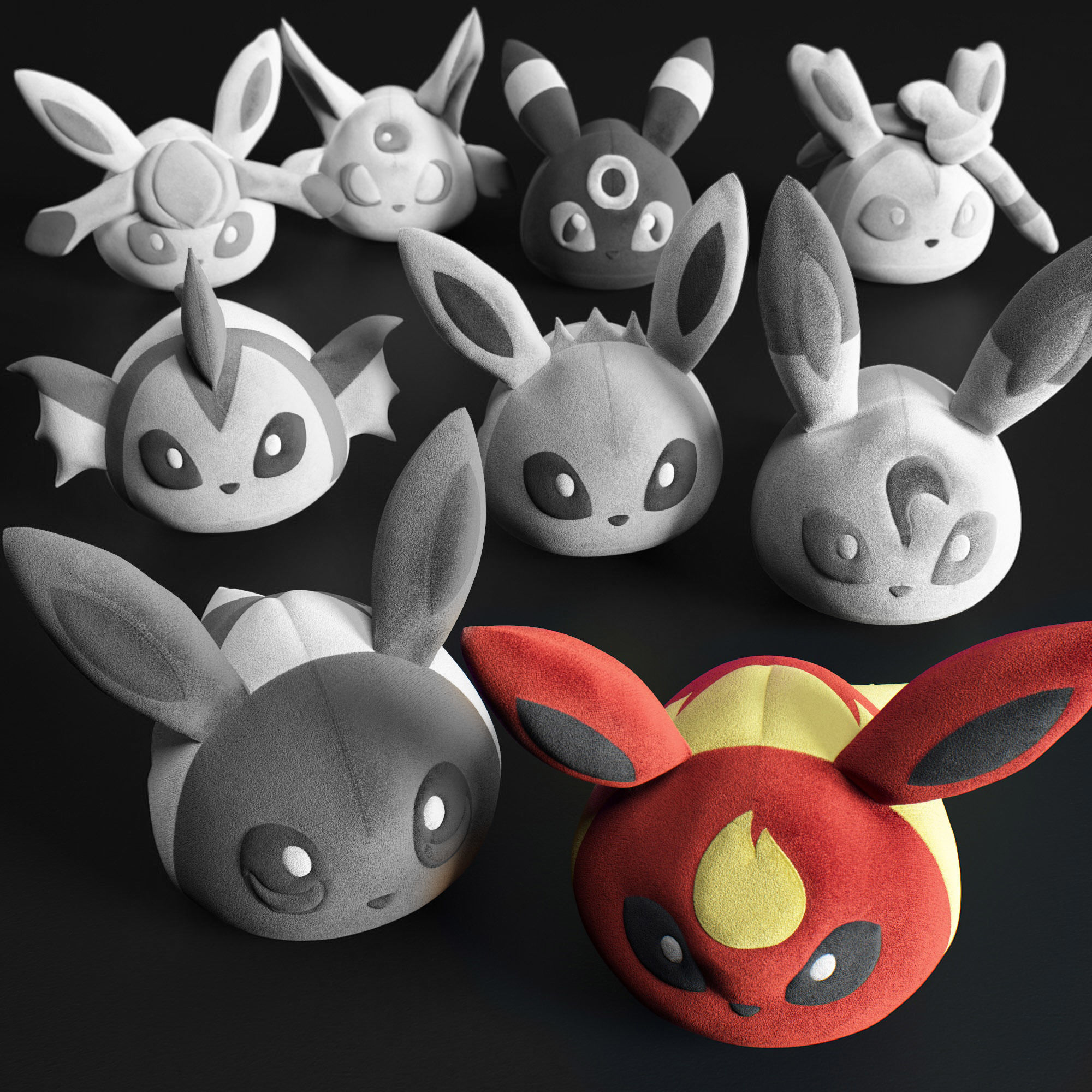 flareon pokemon kids 3D model | CGTrader