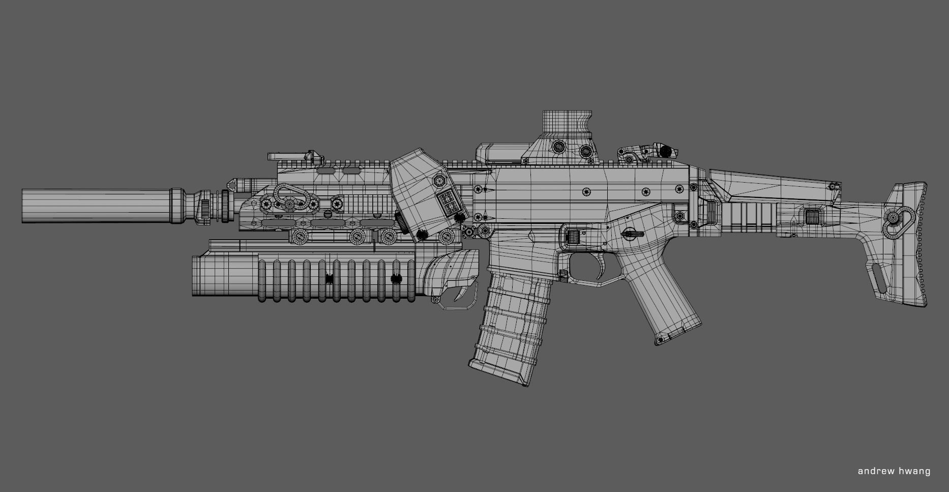 ACR Rifle 2x Color Versions Black and Tan 3D model | CGTrader