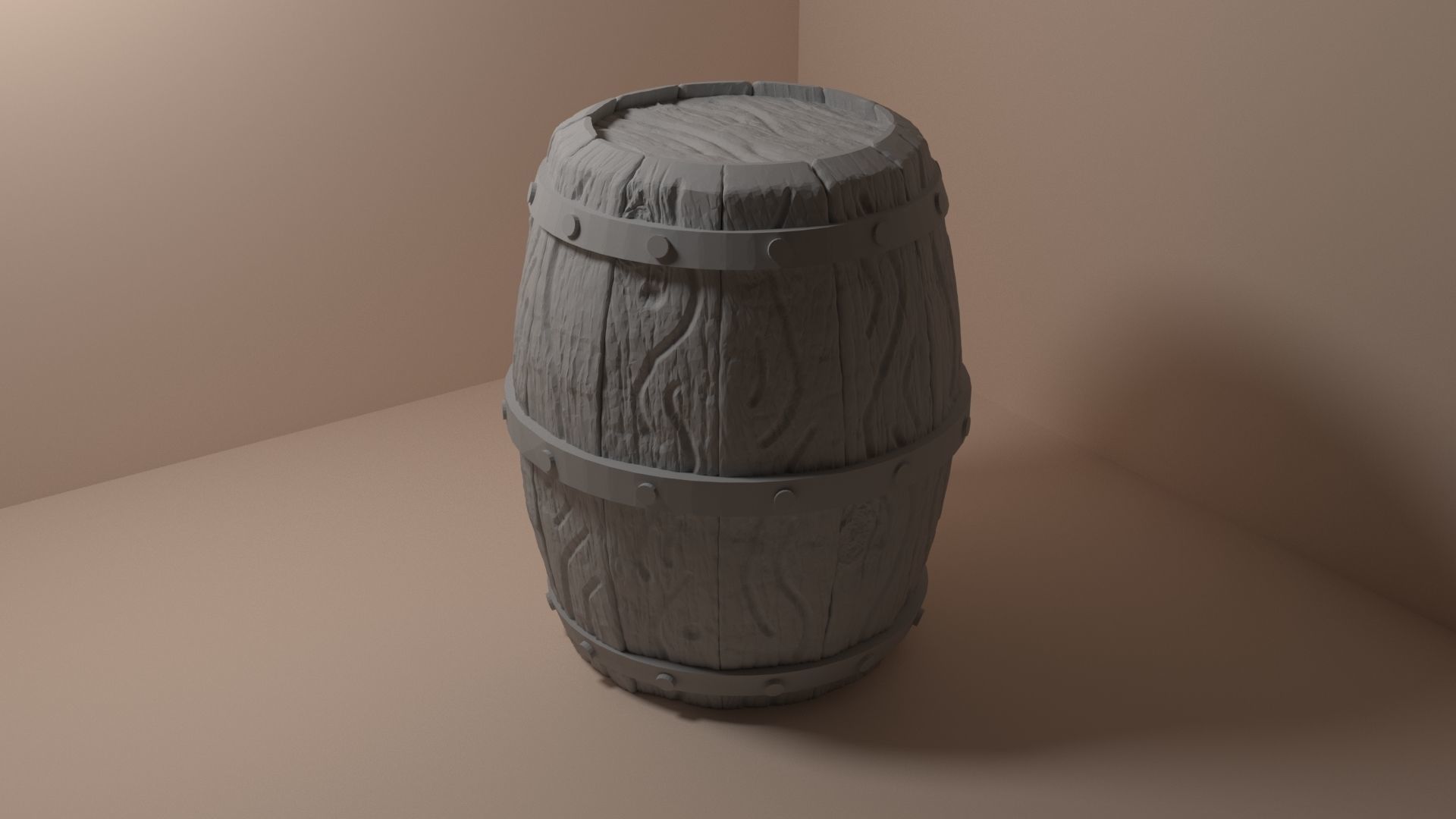 Medieval fantasy barrel 1 3D model 3D printable | CGTrader