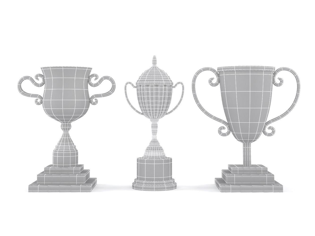Cups Trophy 3D model | CGTrader
