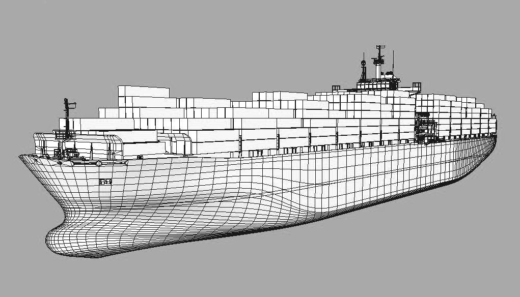 3D model Container ship lowpoly VR / AR / low-poly | CGTrader