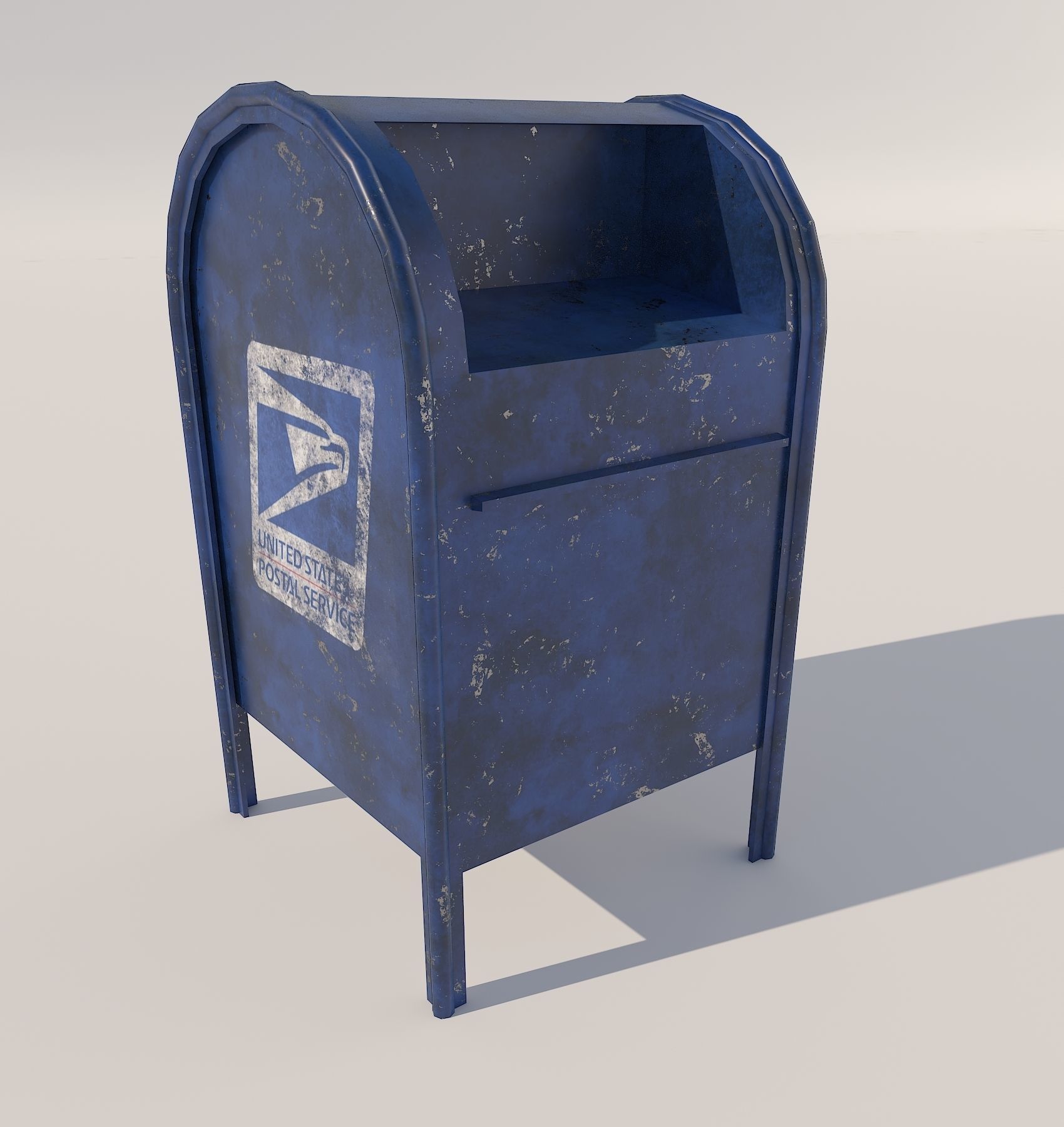 3D model Newspaper Boxes Post box New York City VR / AR / low-poly ...