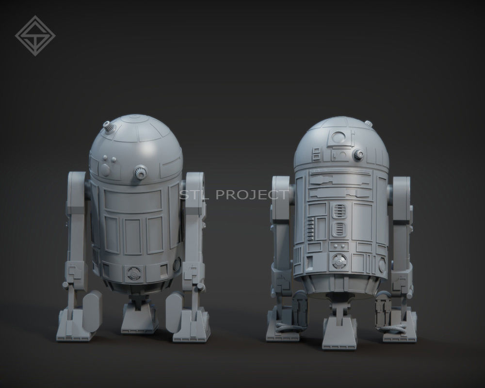 Astromech droid 3D model 3D printable | CGTrader