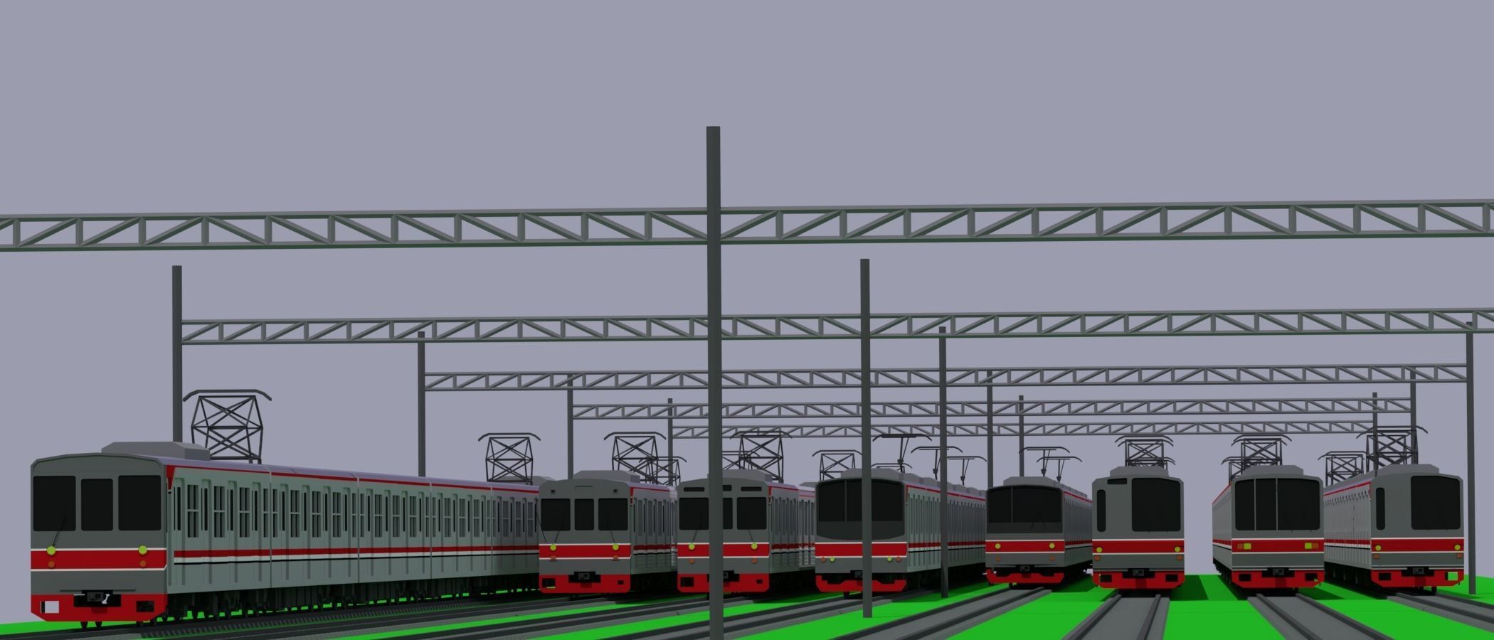 LowPoly Train Pack free VR / AR / low-poly 3D model | CGTrader