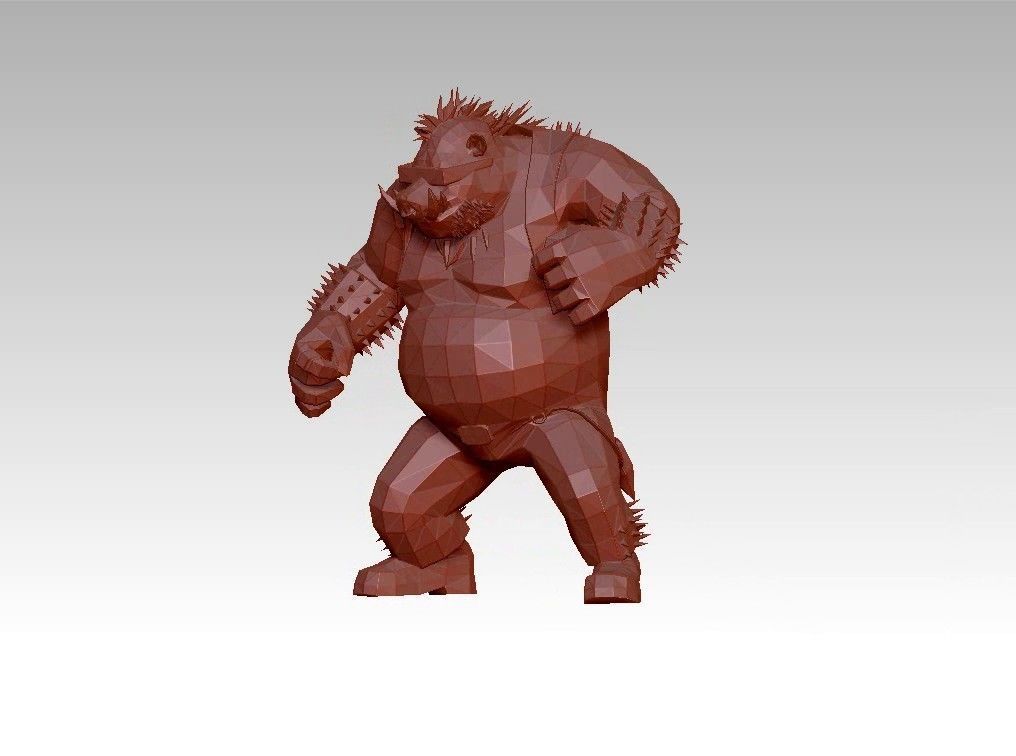 3D model Orge Monster low poly troll VR / AR / low-poly | CGTrader