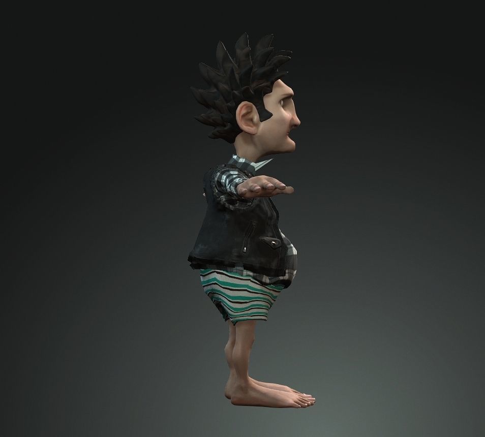 3d funny bona character for movie short films animation vfx 3D model ...