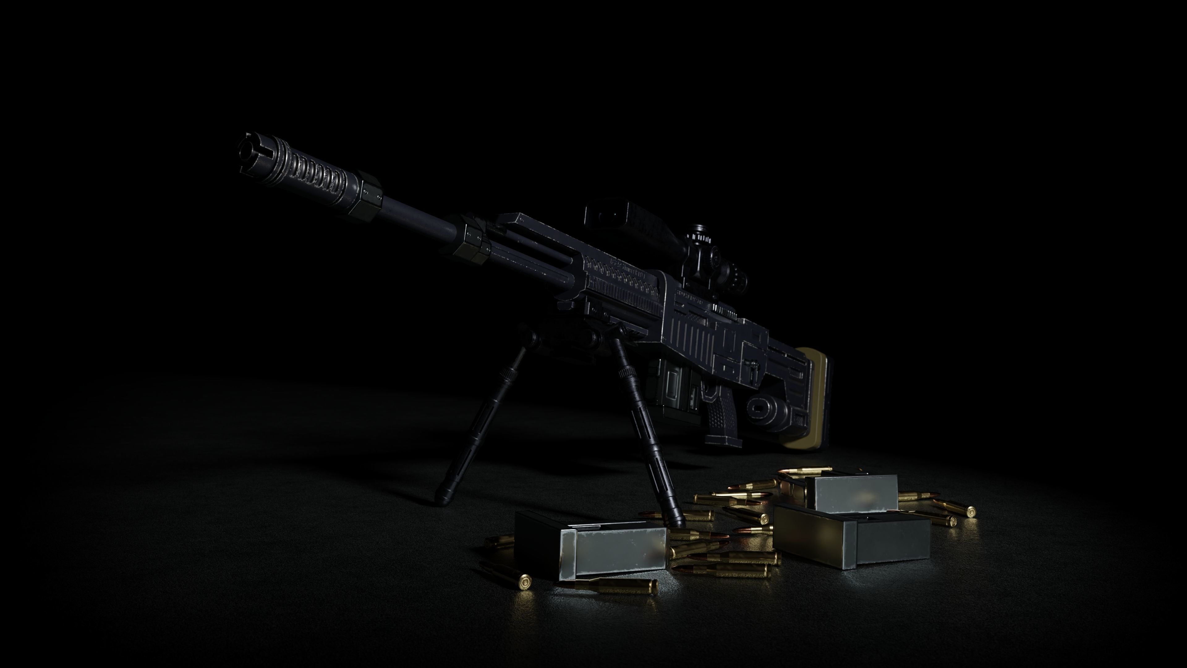 3D model Apocalipt 50R Sniper Rifle VR / AR / low-poly | CGTrader