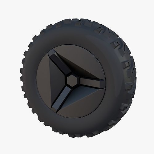 Tesla Cyberquad ATV Wheel 2 3D model | CGTrader