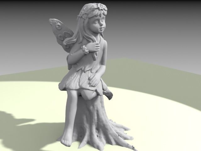 Little Fairy 3D model 3D printable | CGTrader