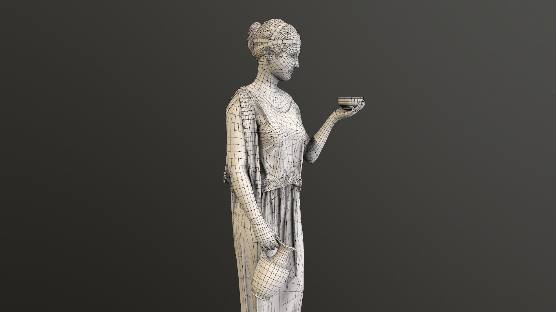 3D model Statue Sculpture of Ancient Greece VR / AR / low-poly | CGTrader
