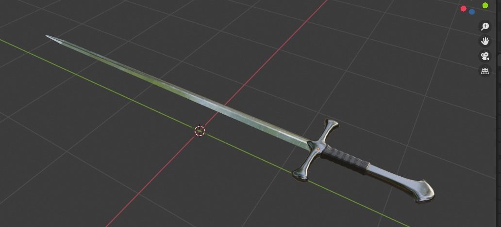 Narsil Sword from The Lord of the Rings free 3D model | CGTrader