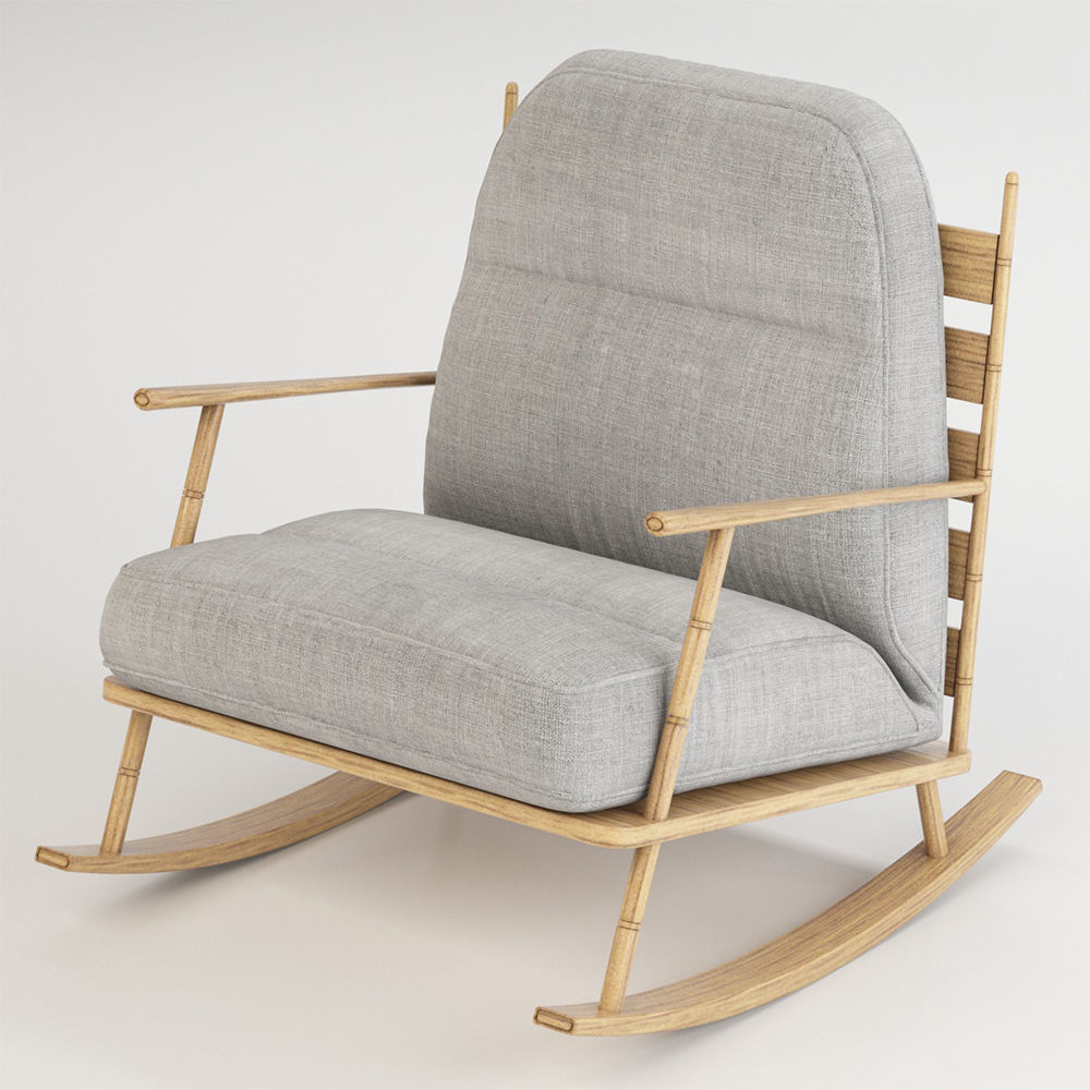 Rocking chair free 3D model | CGTrader