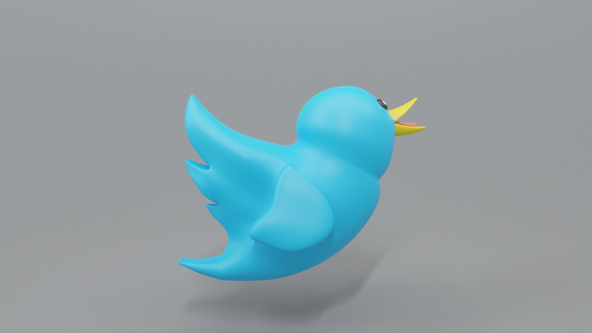 Twitter Social Media Mascot 3D model | CGTrader