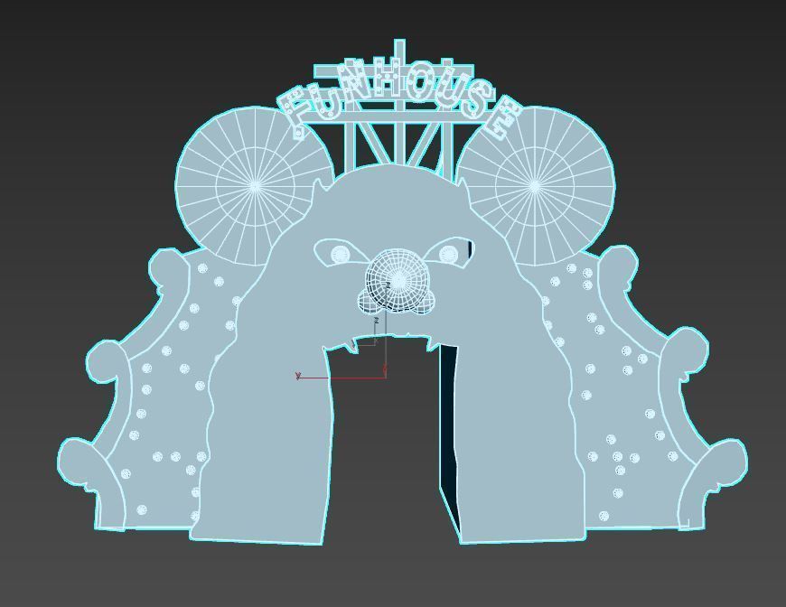 3D model Old Funhouse Entrance VR / AR / low-poly | CGTrader