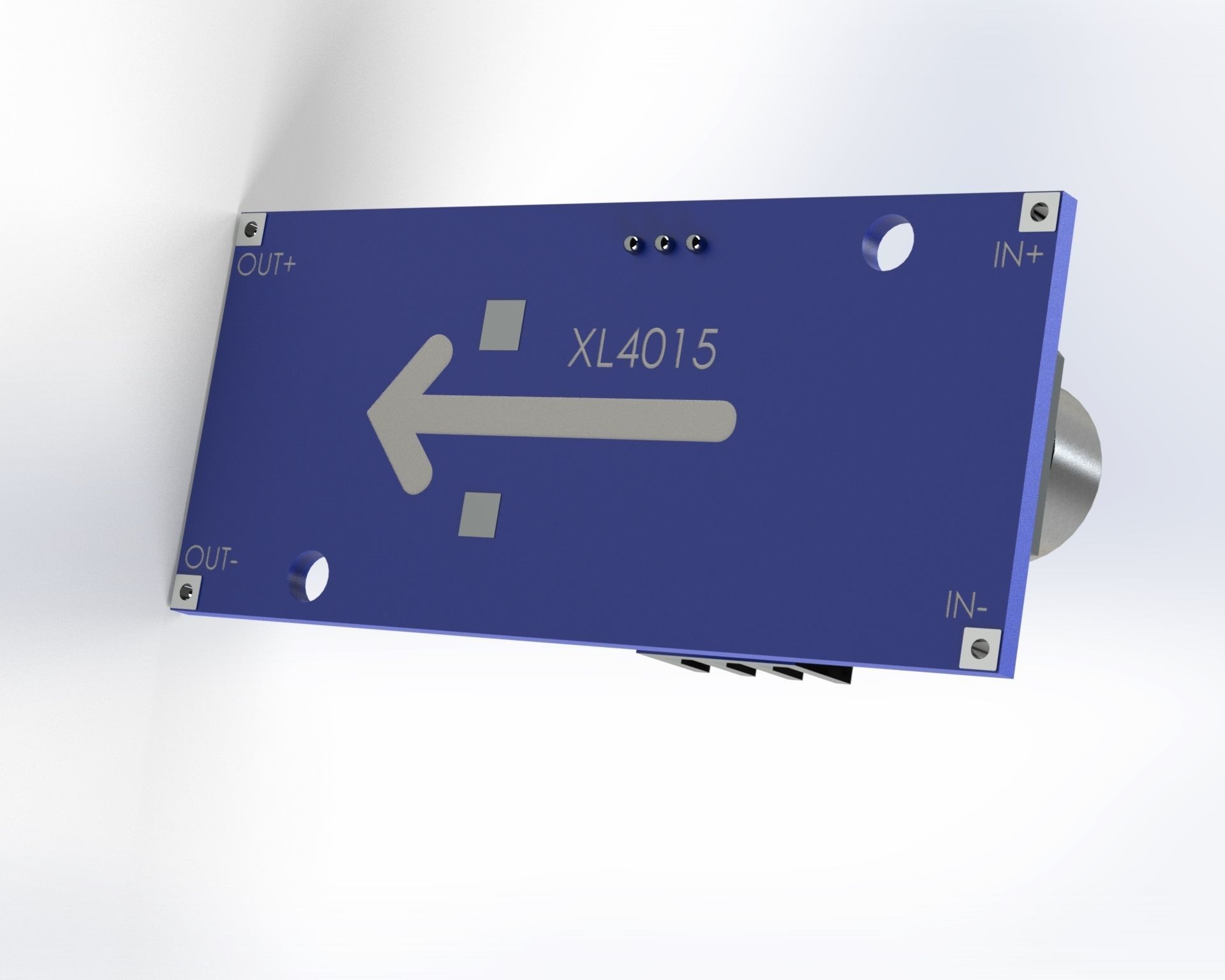 Step Down XL4015 5A VOLTAGE REGULATOR free 3D model | CGTrader