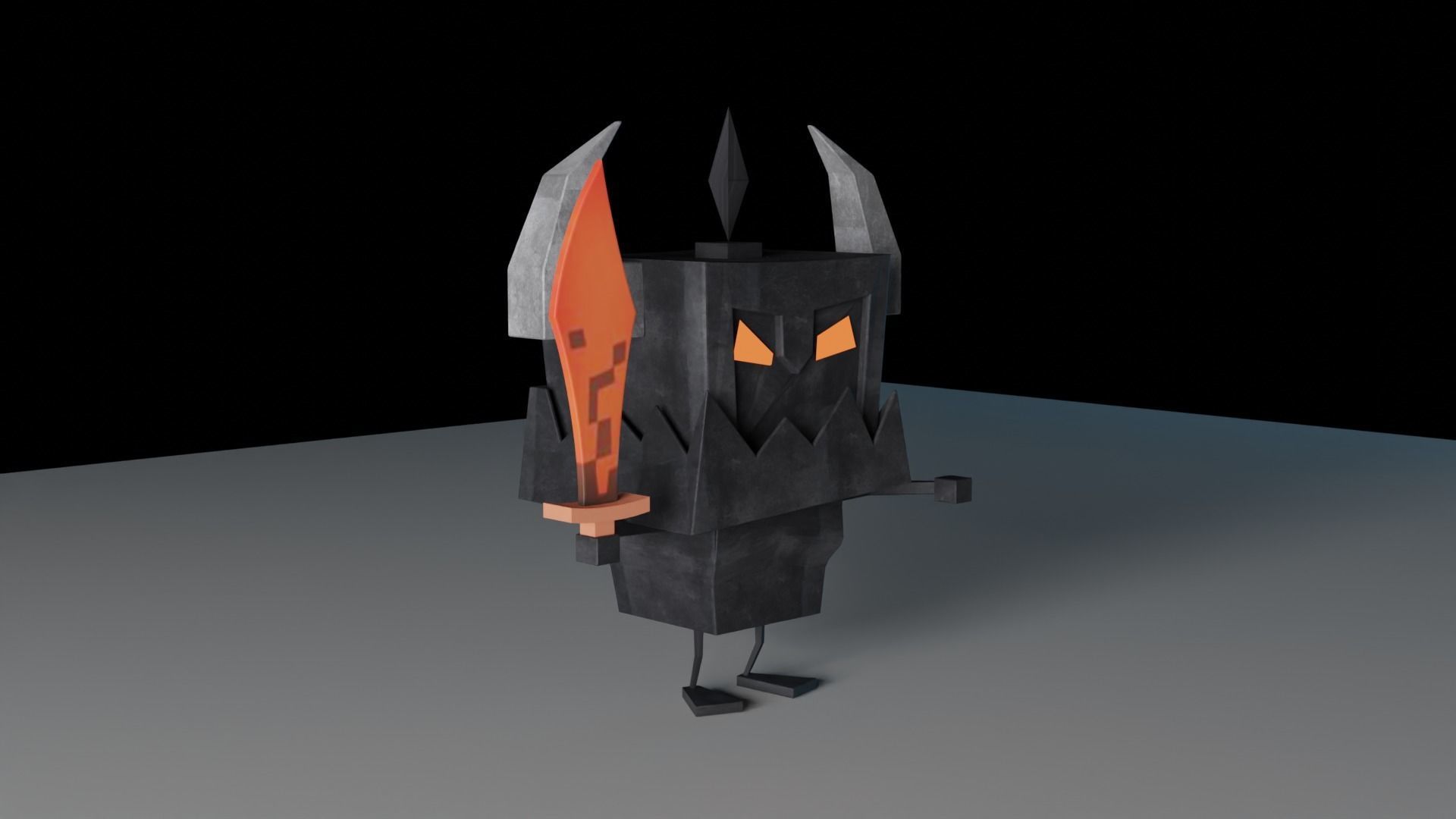 Devil Character free VR / AR / low-poly 3D model animated rigged | CGTrader