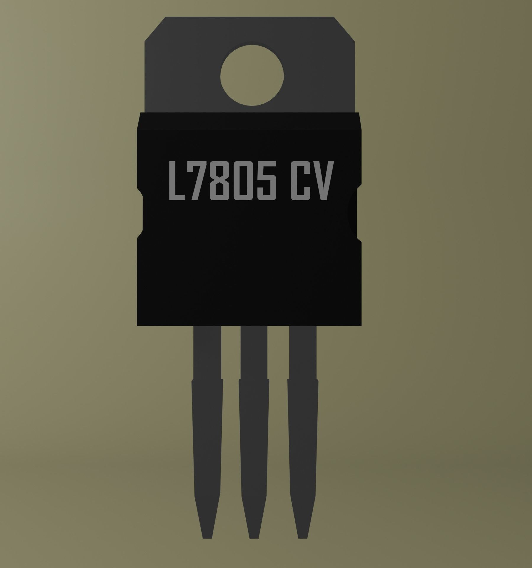 IC 7805 free 3D model OBJ FBX BLEND