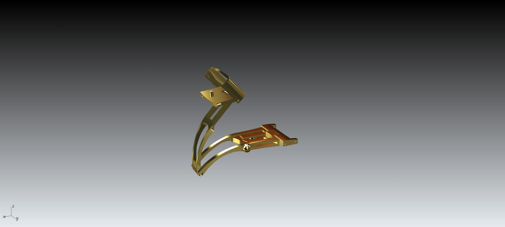 folding clasp 3D model 3D printable | CGTrader