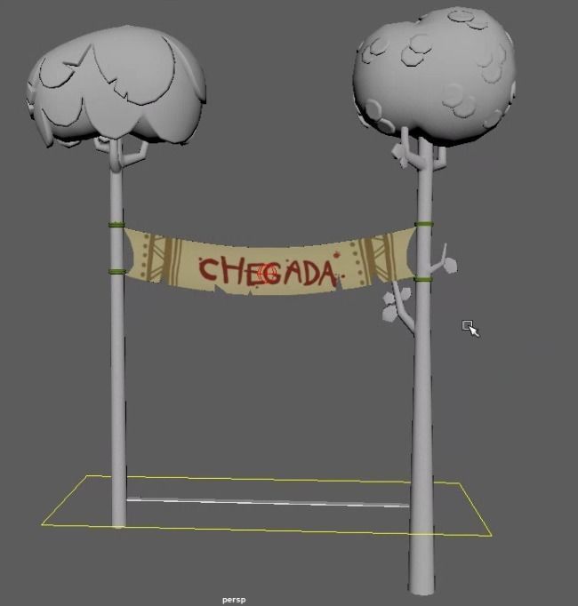 Finish line 3D model rigged | CGTrader