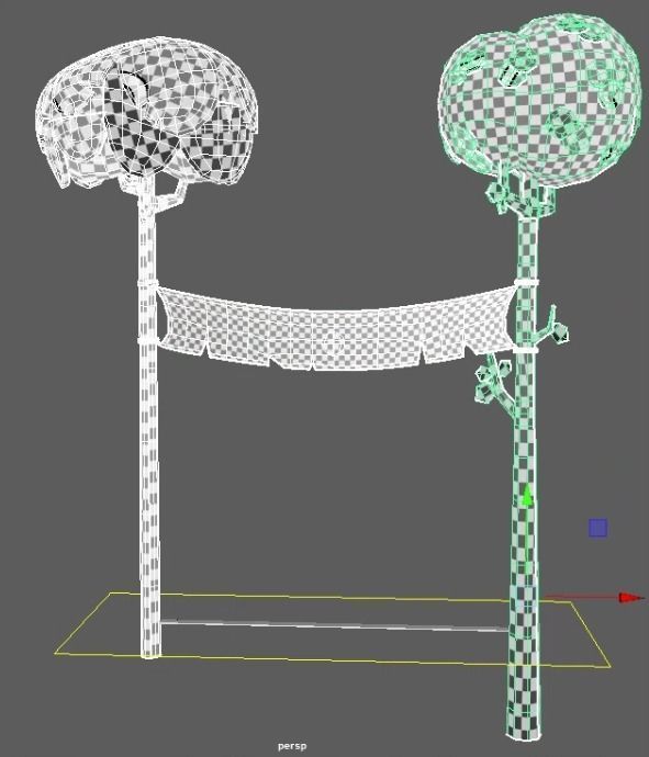 Finish line 3D model rigged | CGTrader
