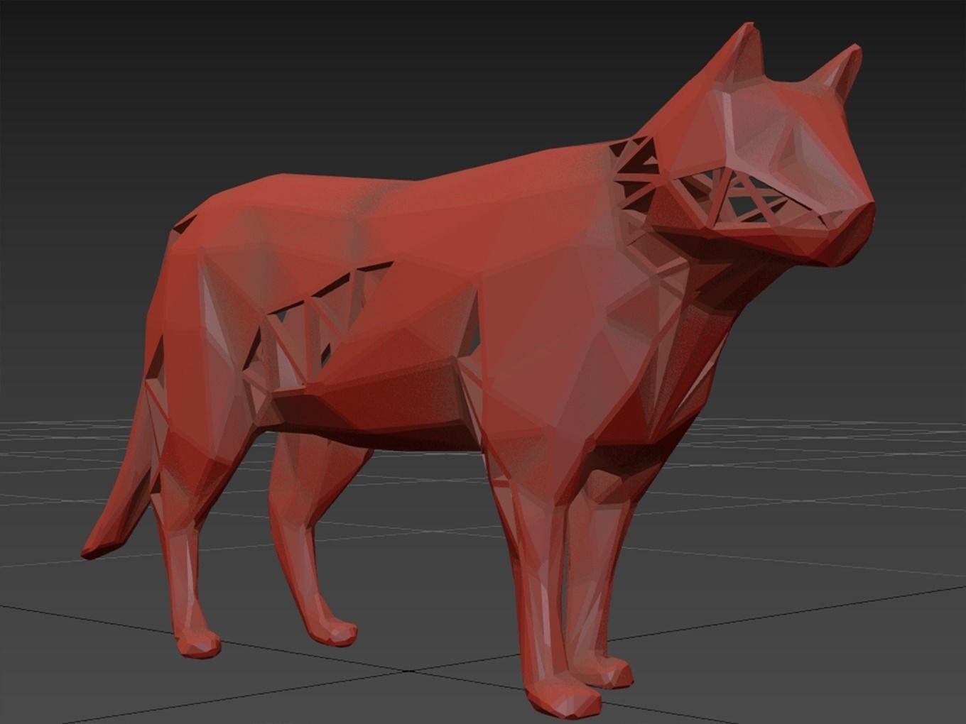 Polygonal Cat Parametric 3D model 3D printable | CGTrader