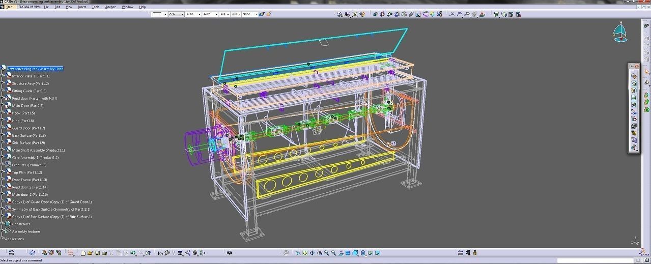 New processing tank assembly Design 3D model | CGTrader