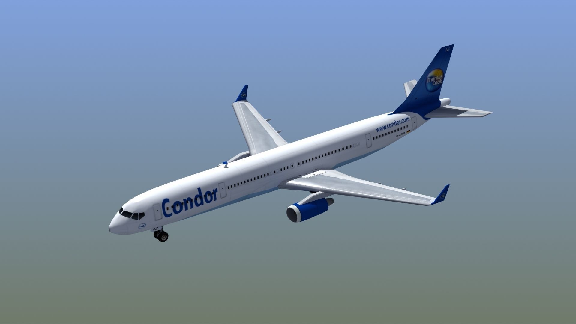 B757 300 Airliner 3D model | CGTrader