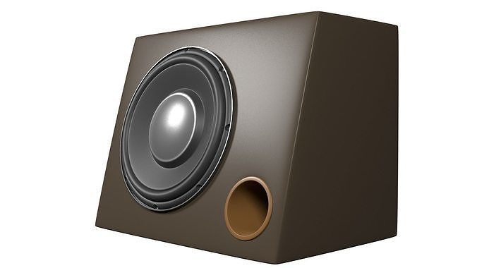 Subwoofer box 3D model | CGTrader