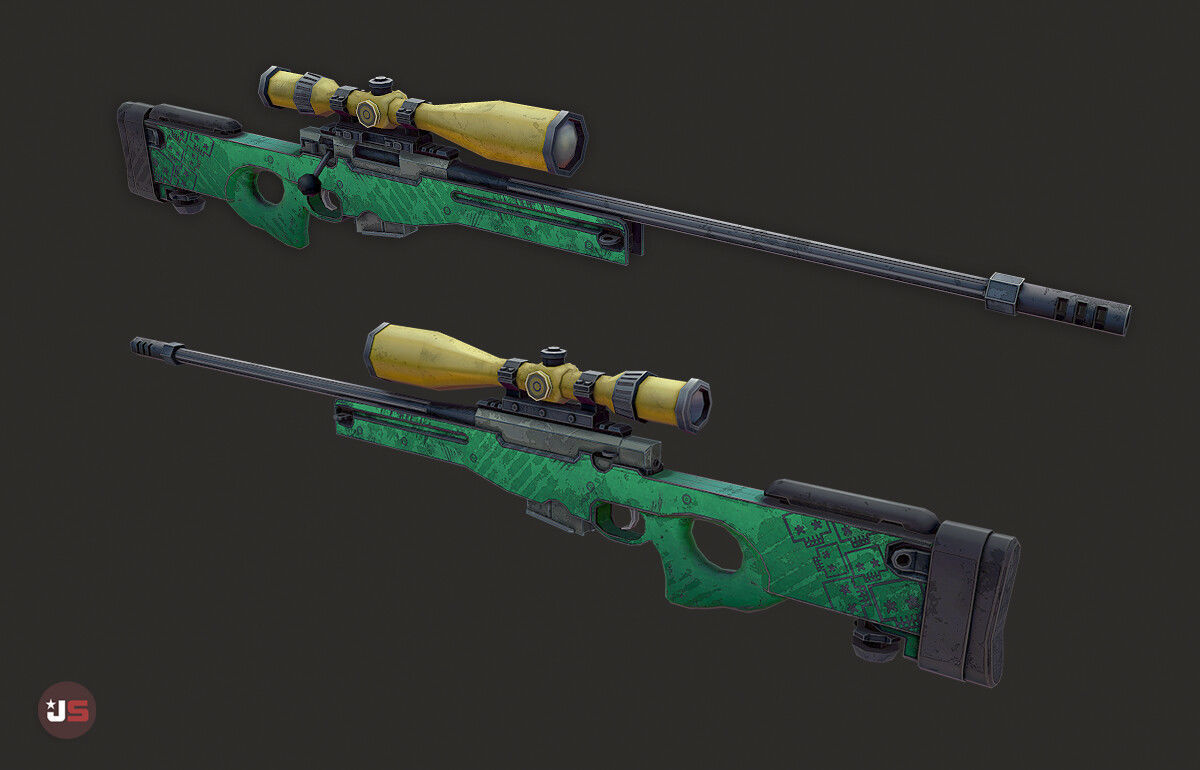 3D model Sniper rifle VR / AR / low-poly | CGTrader