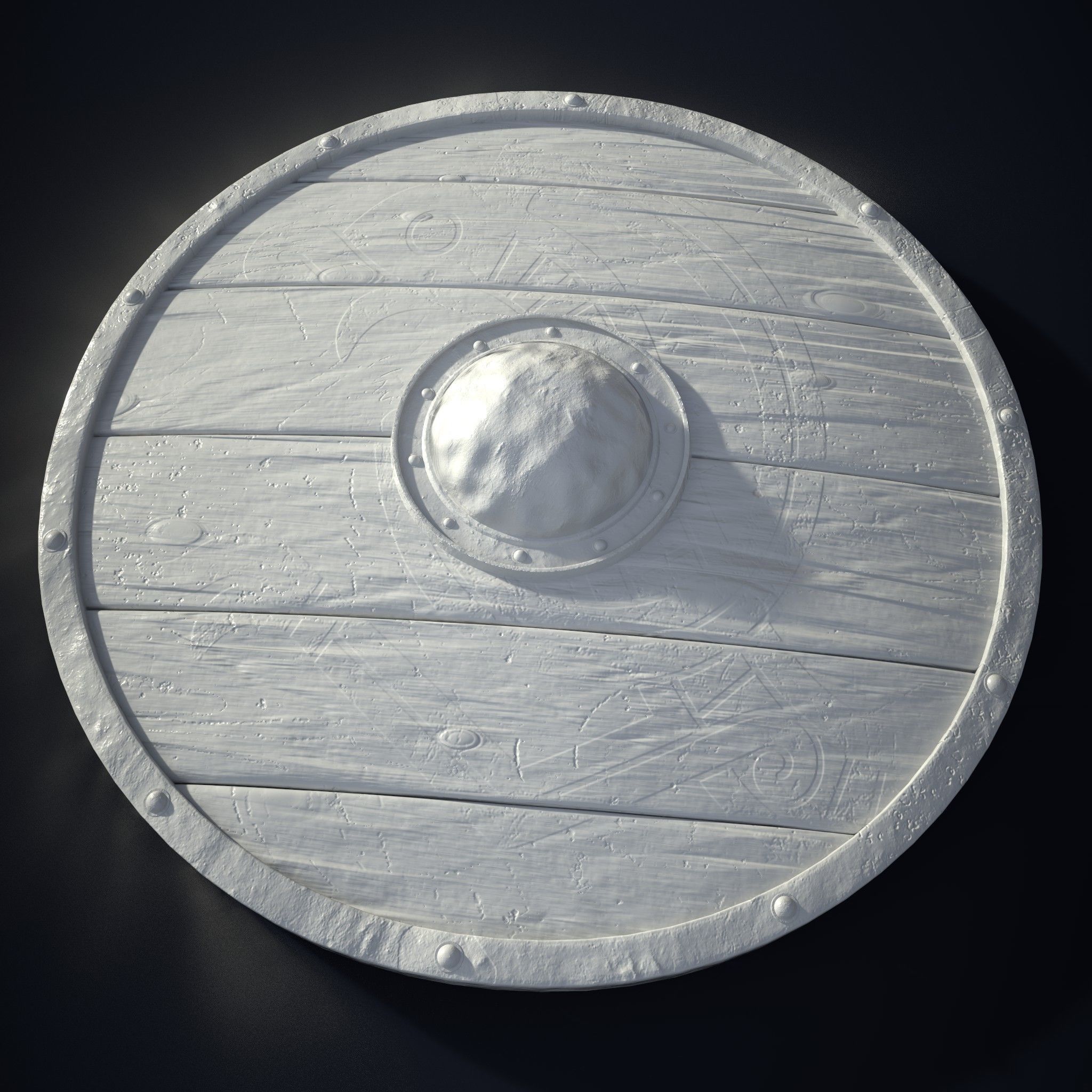 Viking Shield 3D 3D model | CGTrader
