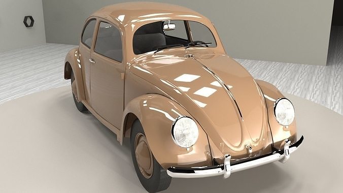 Volkswagen beetle 40s - 50s 3D model | CGTrader