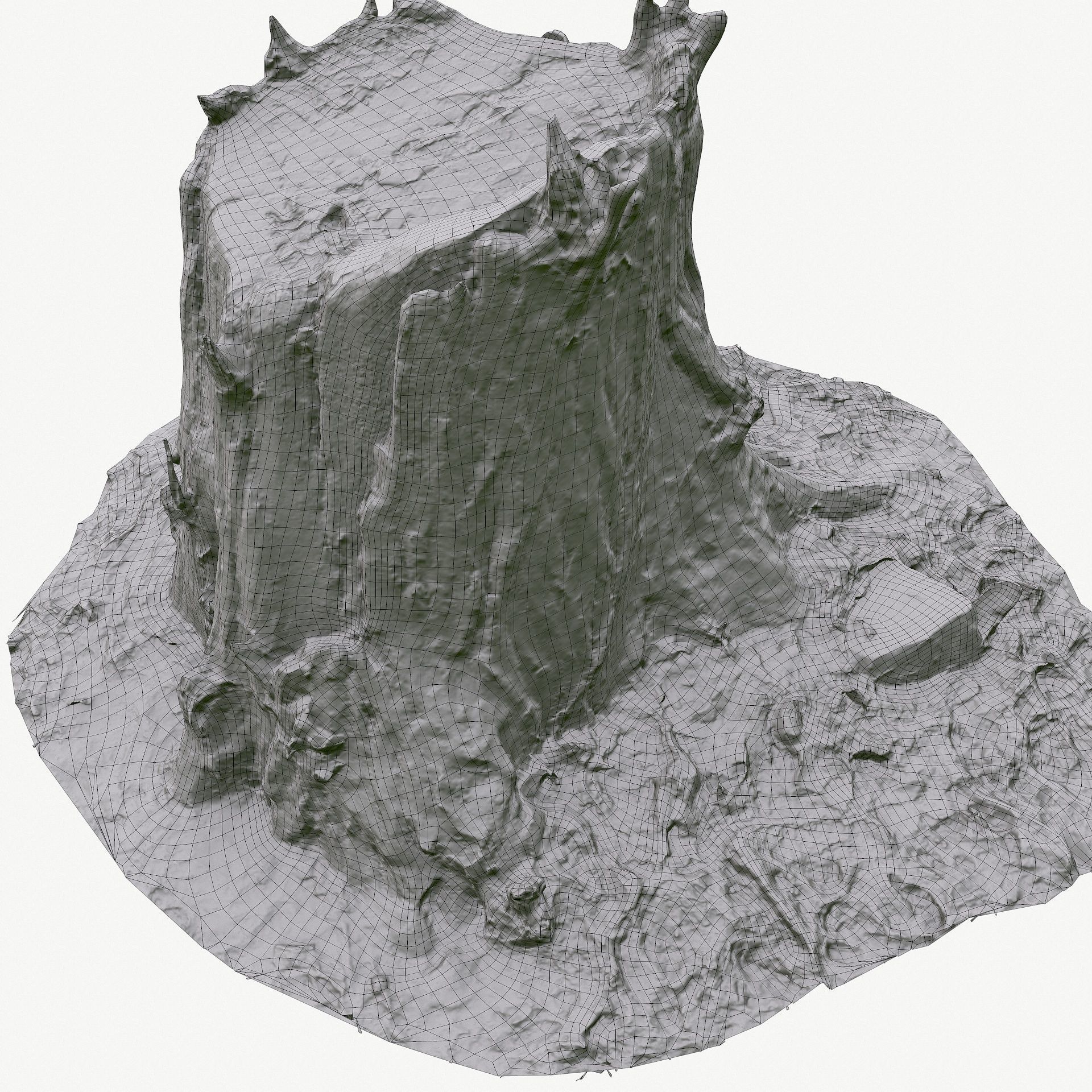 3D model 3D scan BPR tree stump 02 VR / AR / low-poly | CGTrader