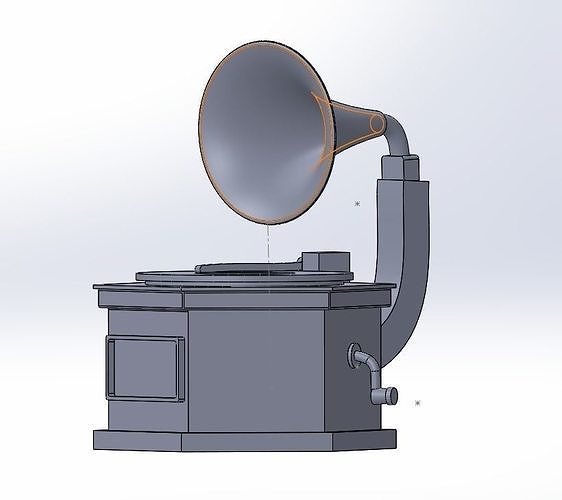 GRAMOPHONE 3D free 3D model | CGTrader
