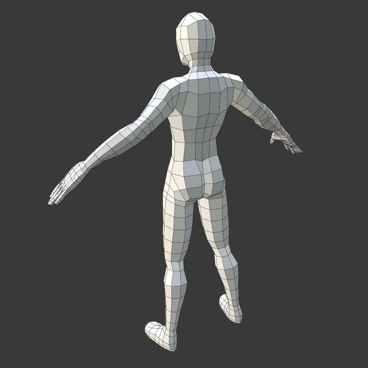 3D model Low-Poly Male Base Mesh VR / AR / low-poly | CGTrader