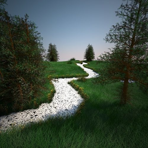 Landscape Model 01 3D model | CGTrader