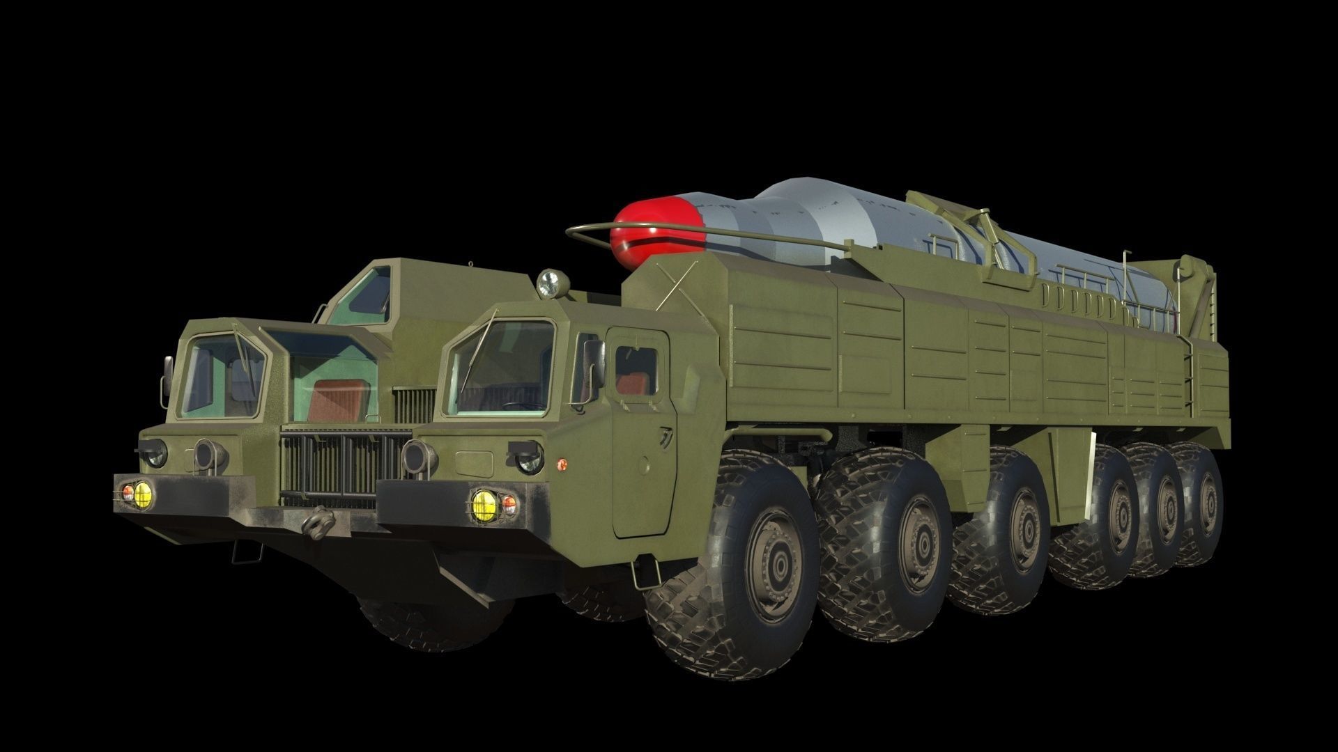 Musudan missile launcher 3D model | CGTrader