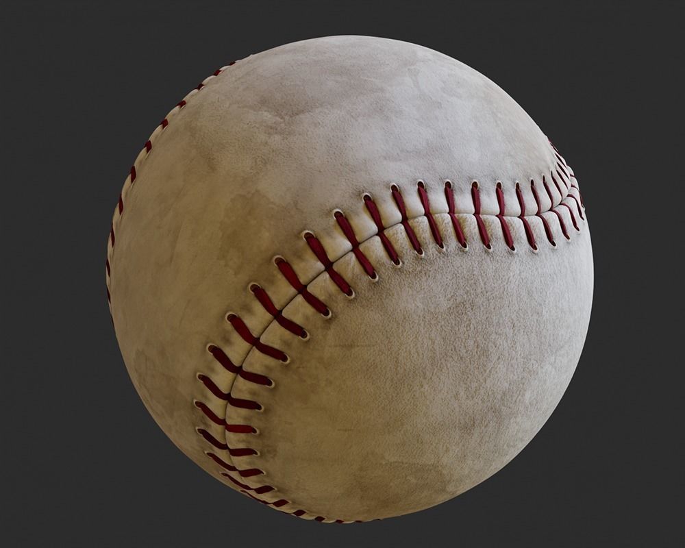 Baseball balls with textures 3D model | CGTrader