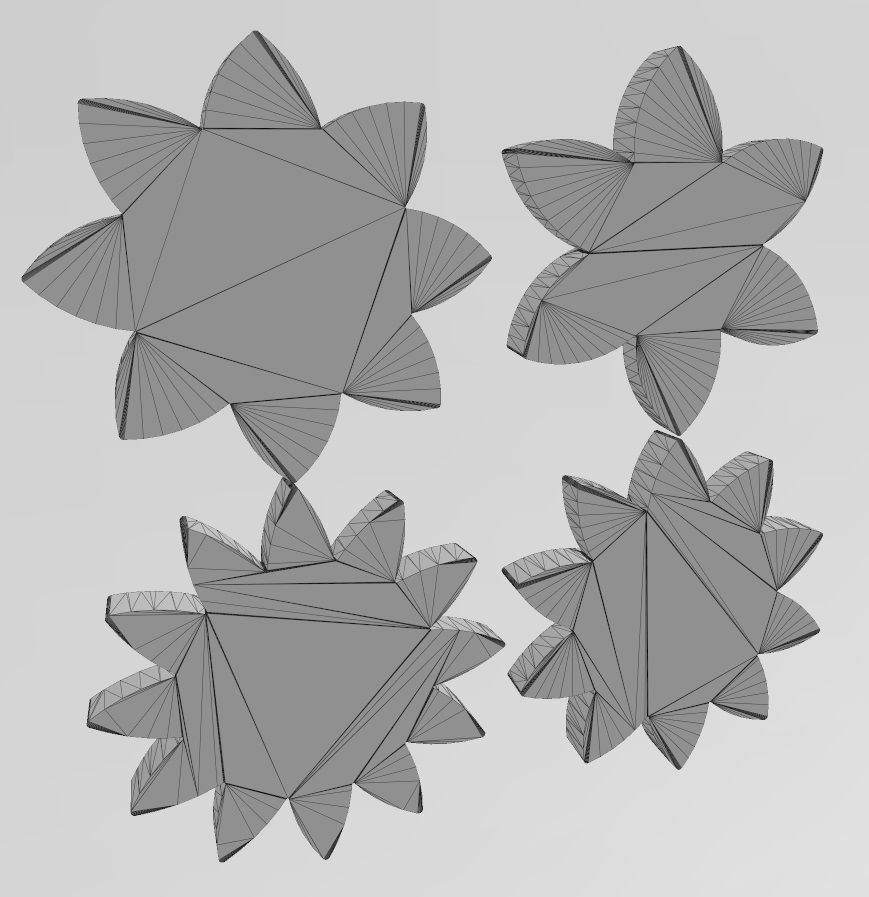 Square rosette relief 3D model 3D printable | CGTrader