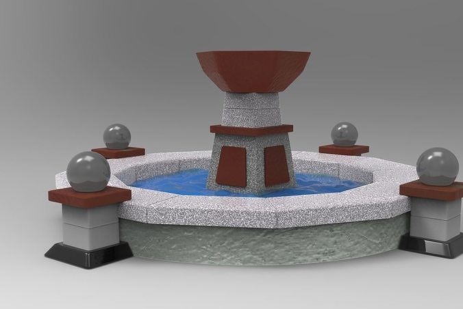 Fountain 3D model | CGTrader