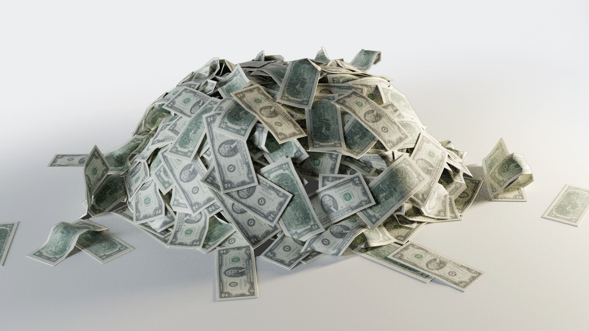 USD Money Piles Stacks and Explosions Pack 3D model | CGTrader