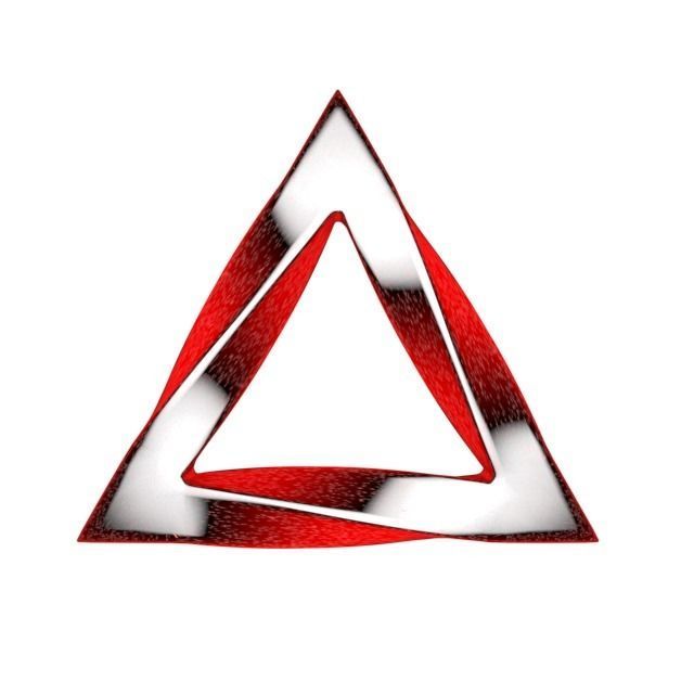 Twisted Triangle 3D model 3D printable | CGTrader
